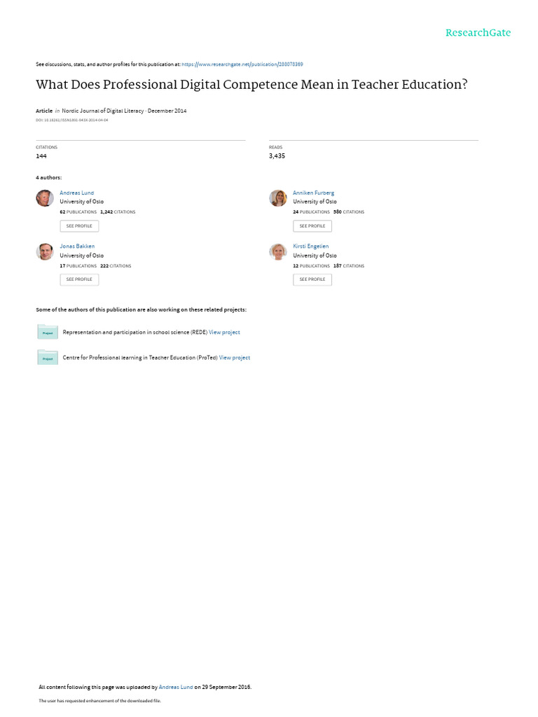 What_Does_Professional_Digital_Competence_Mean_in_ | PDF | Educational Technology | Learning