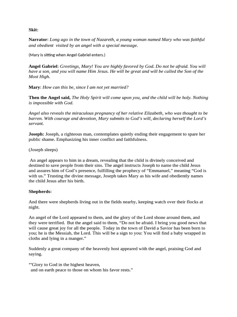 Skit | PDF