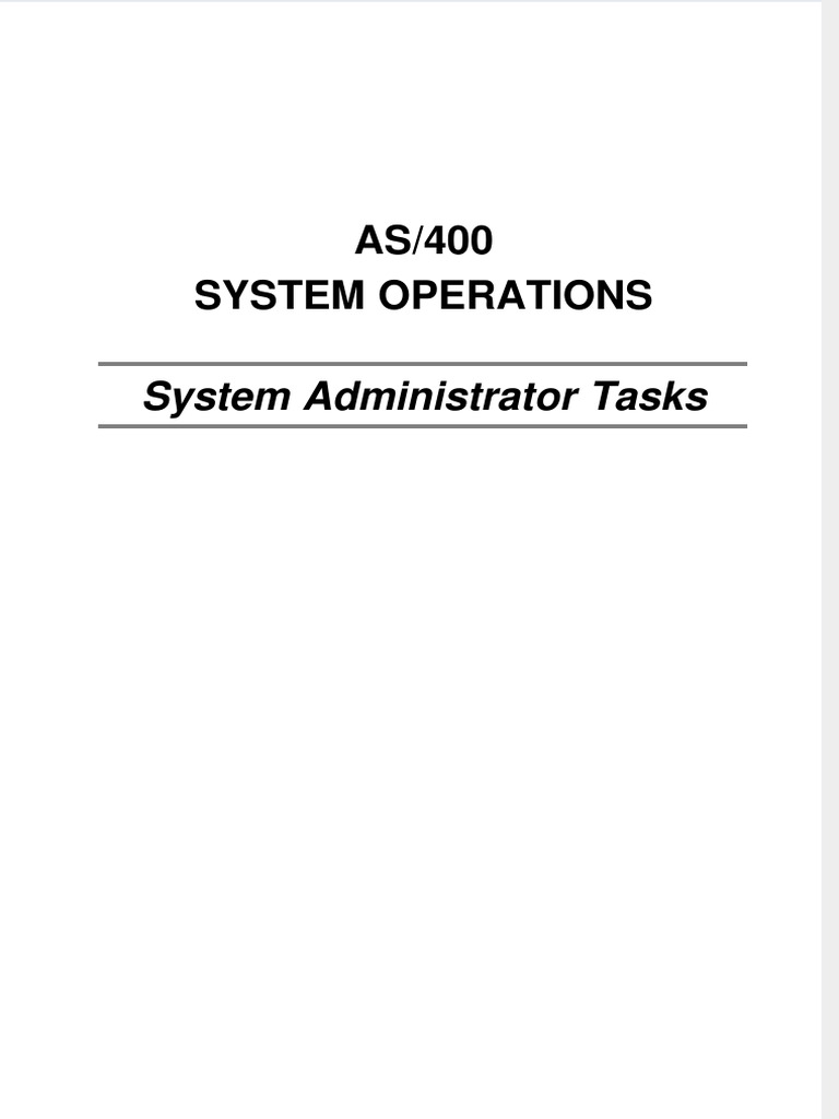Dokumen - Tips Complete As400 System Administrator 5621d6a6e1563 | PDF | Booting | Computer Data ...