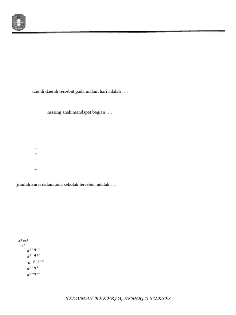 Soal MTK KLS X Peminatan | PDF