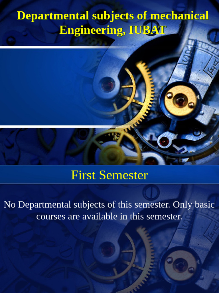 Mechanical Engineering Syllabus Overview | PDF
