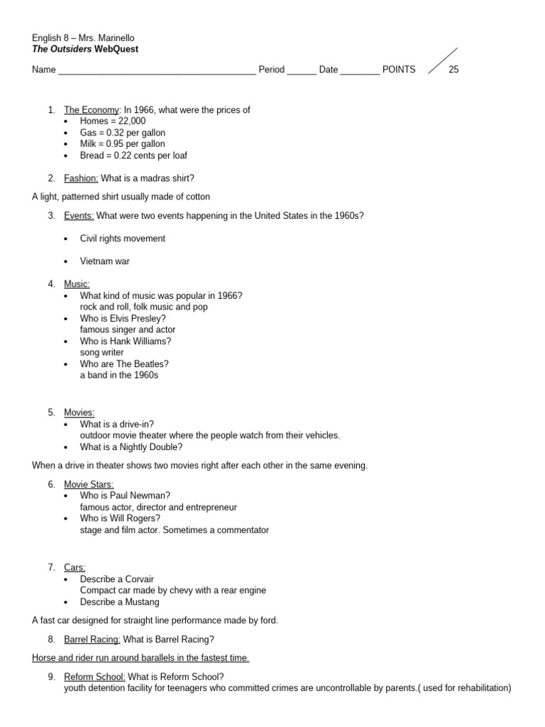 Pre_reading Webquest 2024-25-1 | PDF