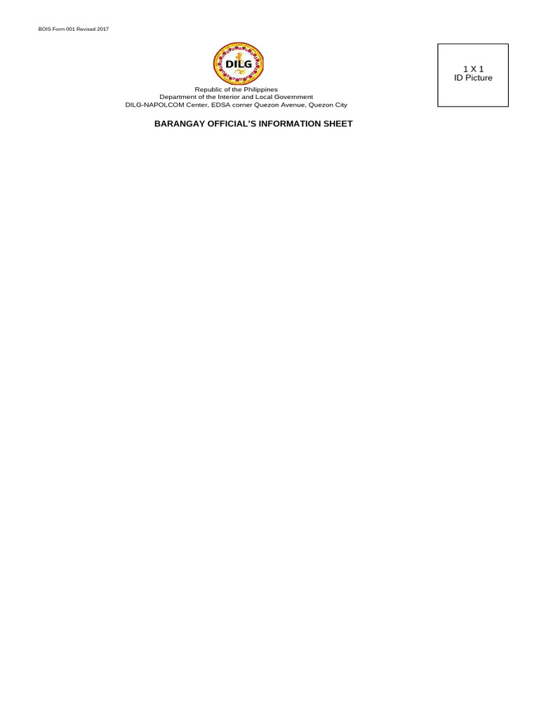 Bois Form Revised 2017 2 PDF Free | PDF