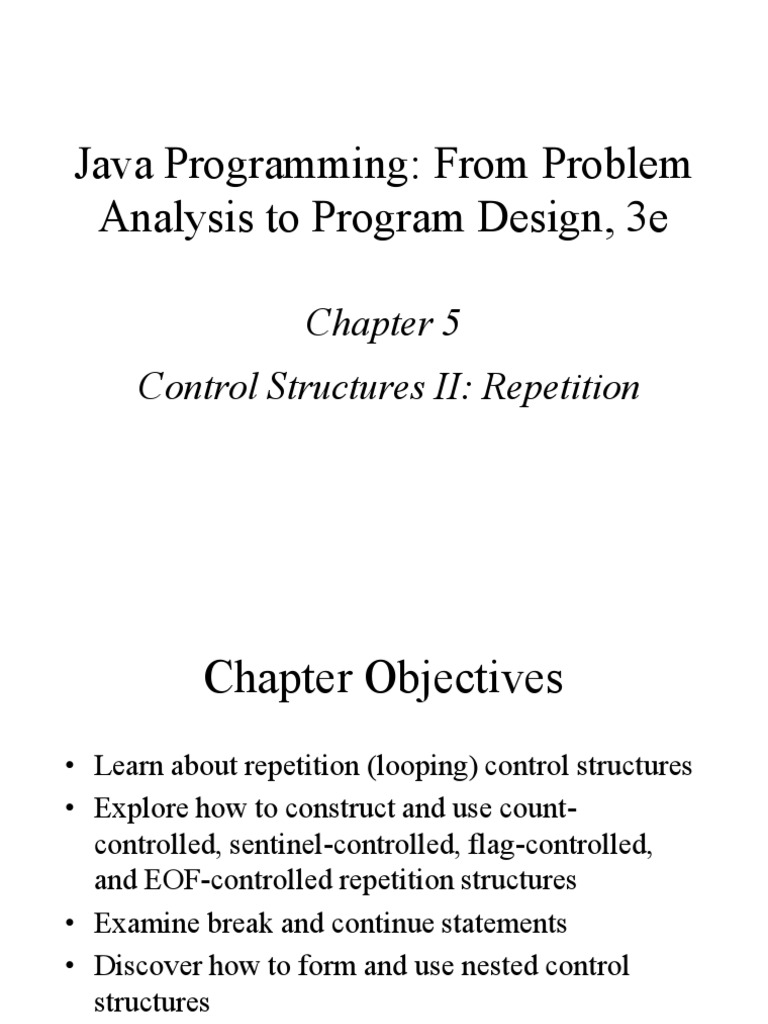 Java Programming: From Problem Analysis To Program Design, 3e ...