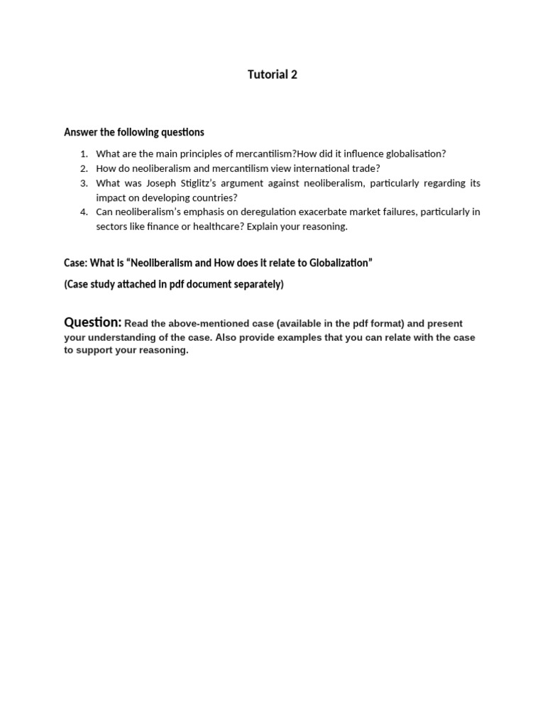 Chapter 2 Tutorial 2 | PDF