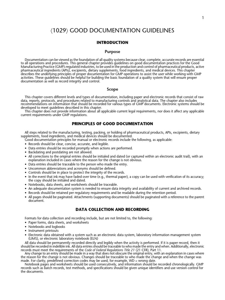 1029 Good Documentation Guidelines | PDF | Verification And Validation