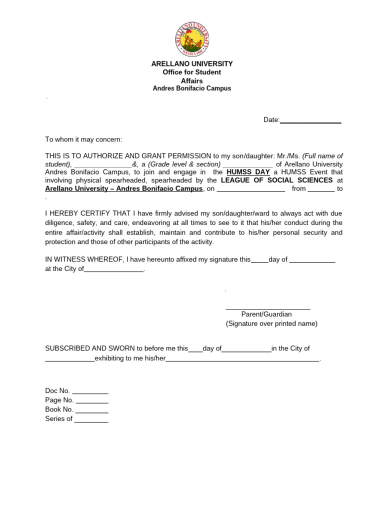 Humss Day Waiver | PDF