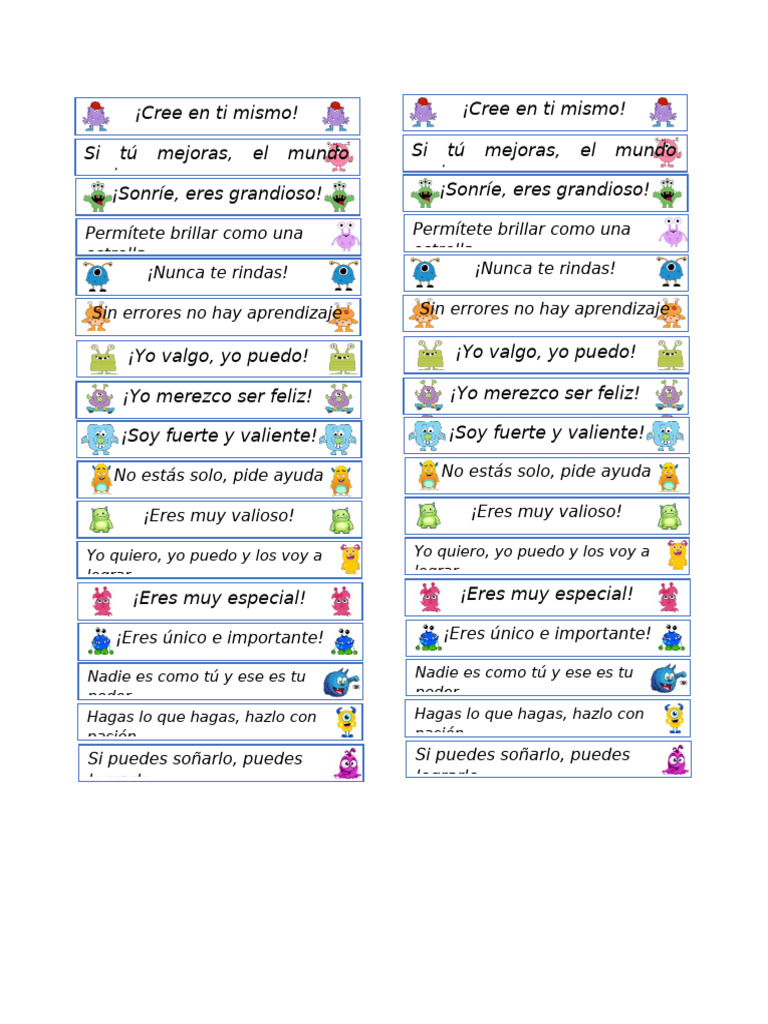 Etiquetas Frases Motivacionales | PDF