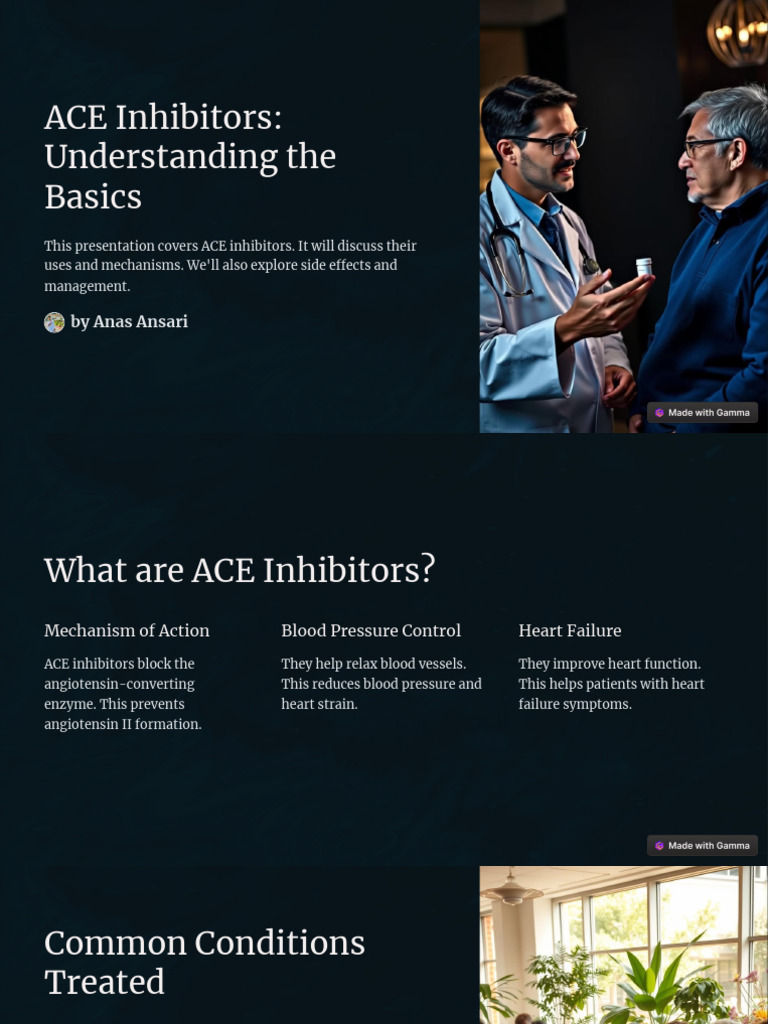 ACE Inhibitors: Patient Education Guide | PDF | Hypertension | Medical ...