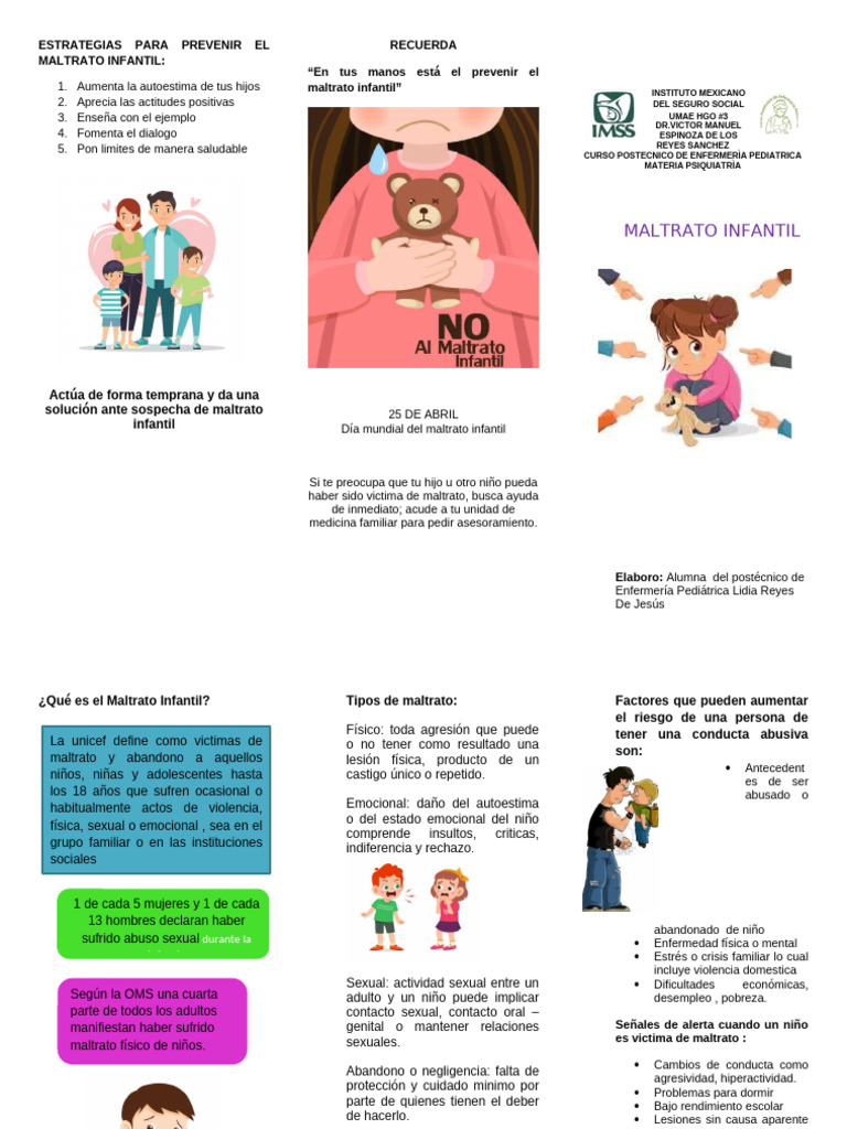 Estrategias para Prevenir el Maltrato Infantil | PDF | Abuso infantil | Violencia