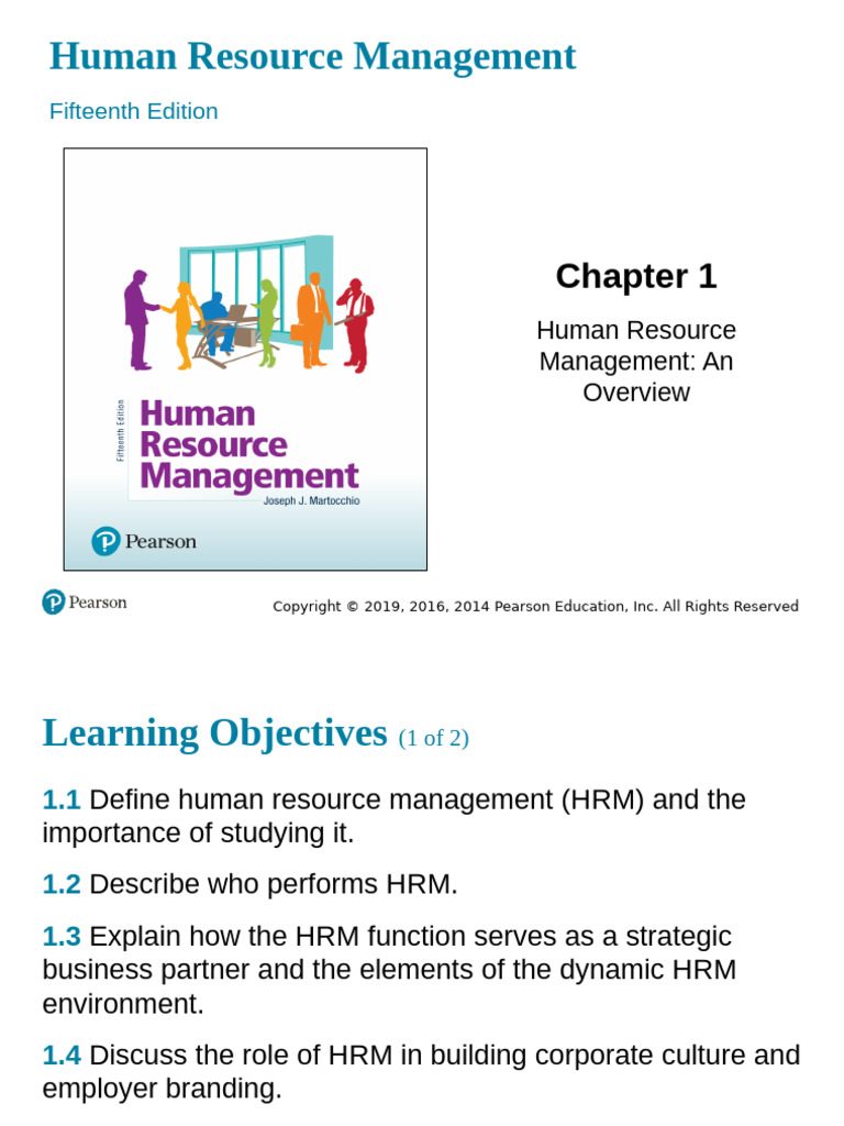 Chapter 1 - Human Resource Management An Overview | PDF | Human Resource Management | Employment