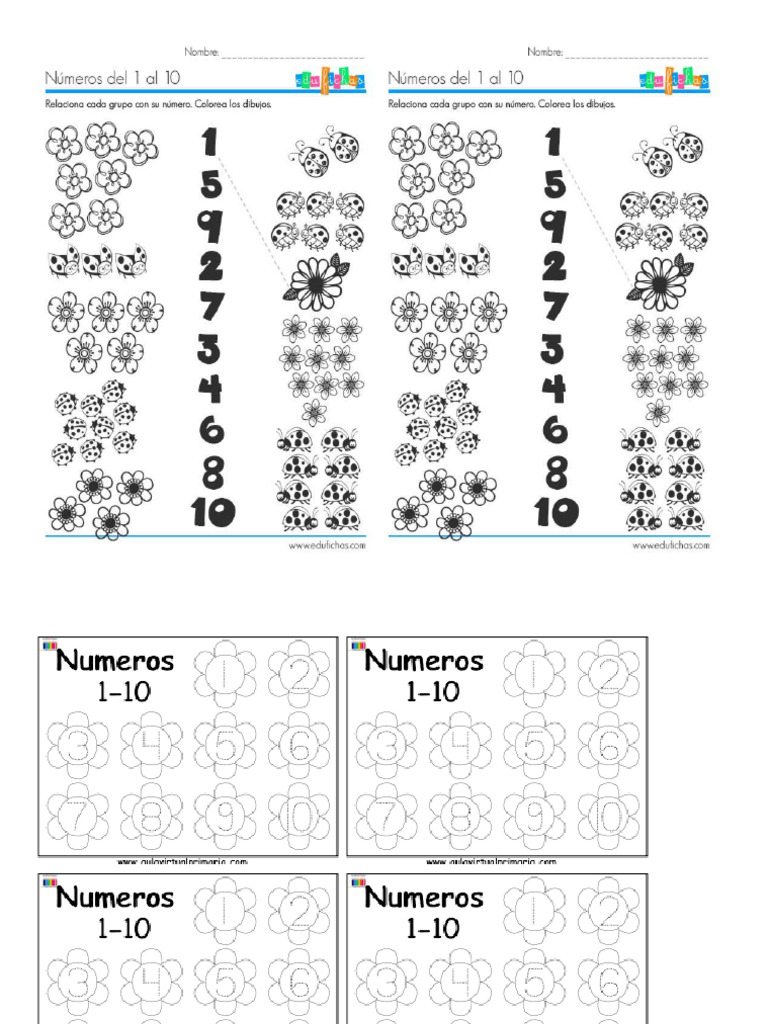 Numeros Del 1 Al 10 | PDF