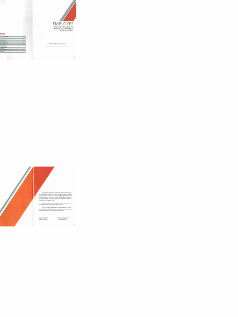 Megawide Employee Code of Discipline | PDF
