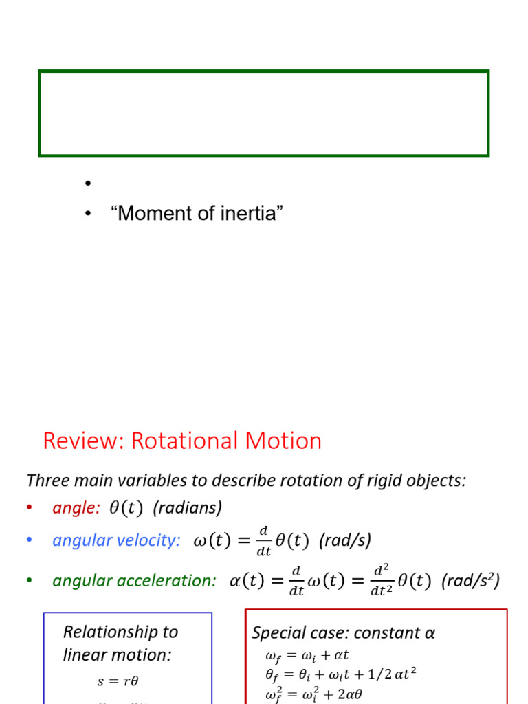 Lecture16-Module-3-Angular Acceleration-Ave | PDF | Rotation Around A Fixed Axis | Torque