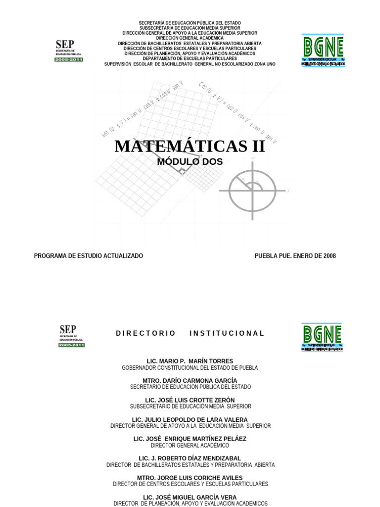 Programa-Act - Mat Ii | PDF | Funciones trigonométricas | Trigonometría