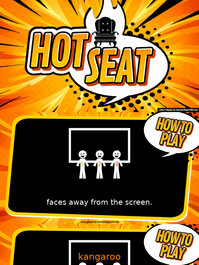 Hot Seat Classroom Game Instructions | PDF | Game Shows