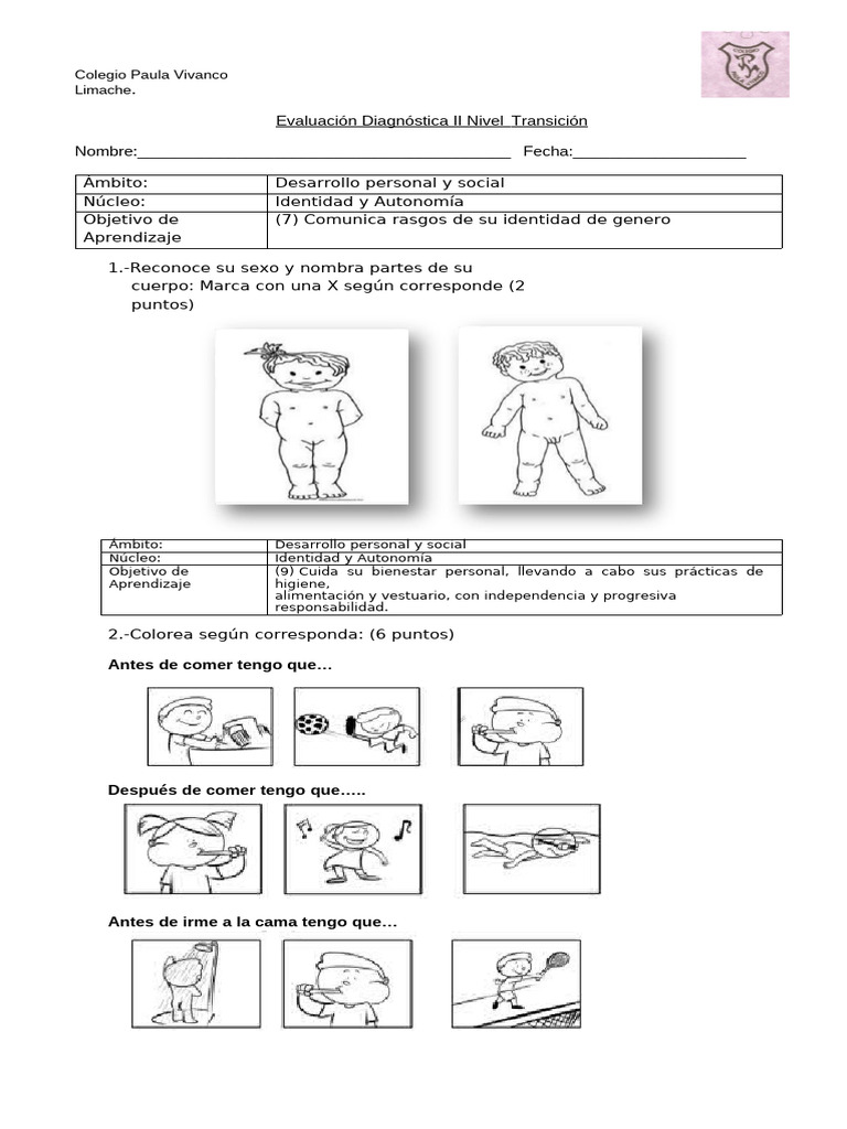 Evaluación Diagnóstica Kinder 2024 | PDF | Aprendizaje | Comunicación