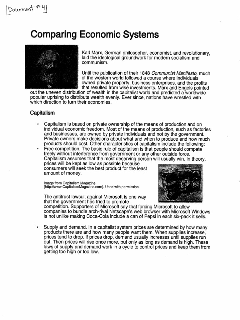CR Comparing Economic Systems | PDF