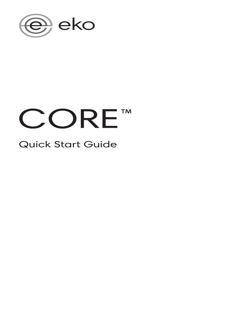 LBL 055 Rev 2.0 Eko CORE QSG 06.27.23 | PDF