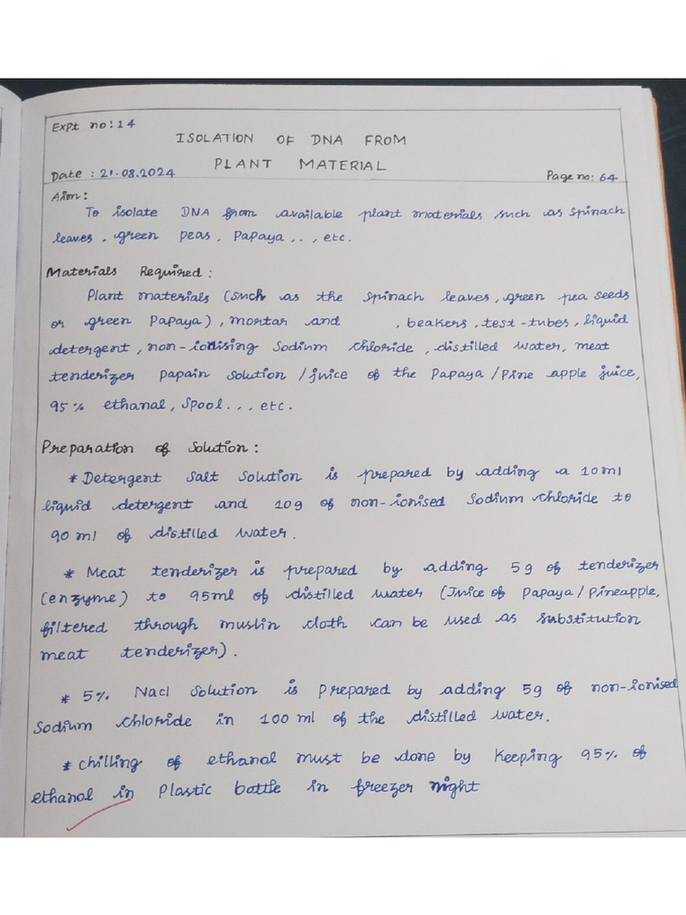 Biology Practical Record | PDF