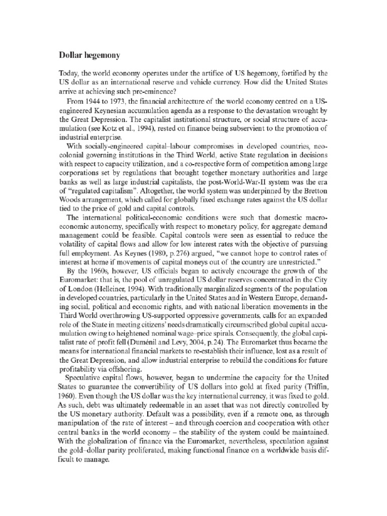 Lated To Hegemony | PDF