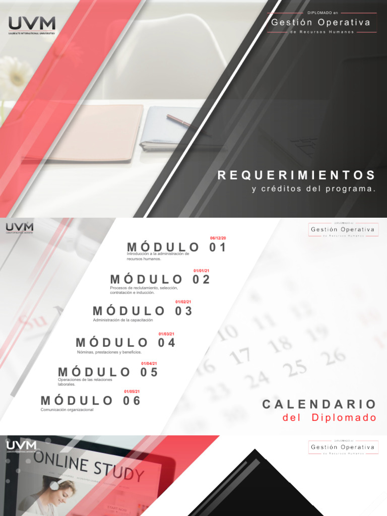 Requerimientos y Creditos Del Programa-UVM-RRHH4 | PDF