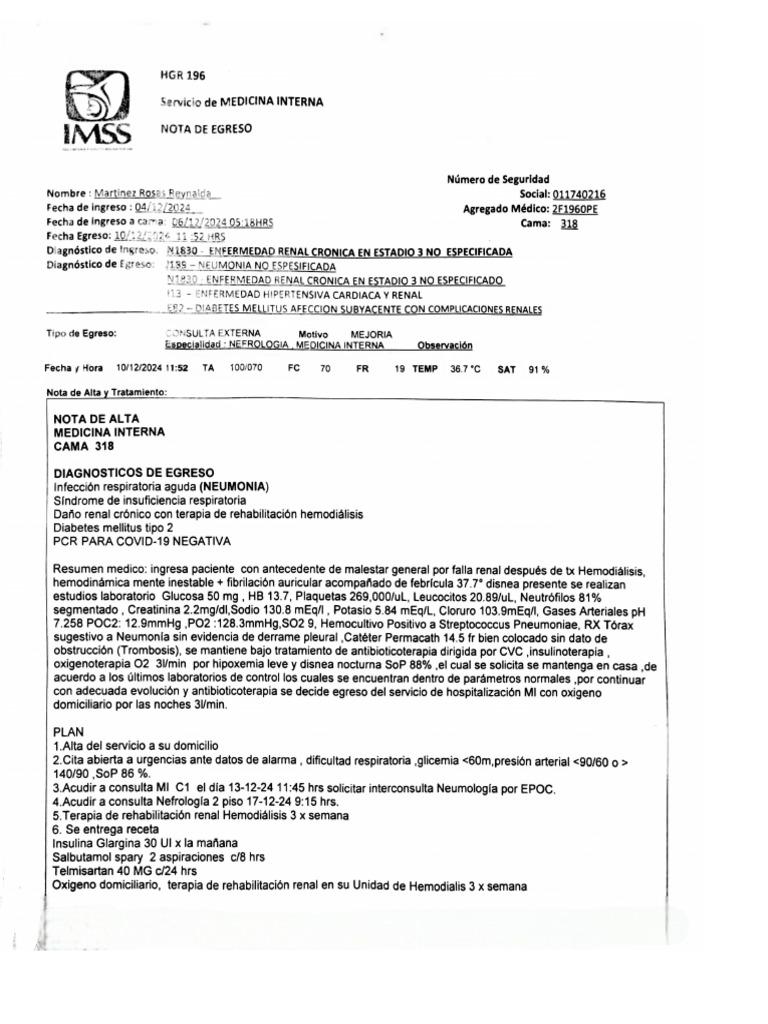 Nota de Egreso 1 | PDF