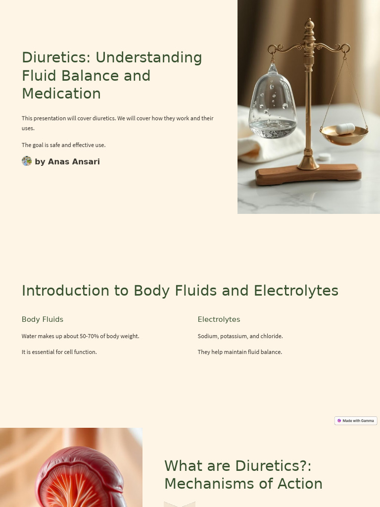 Diuretics-Understanding-Fluid-Balance-and-Medication | PDF