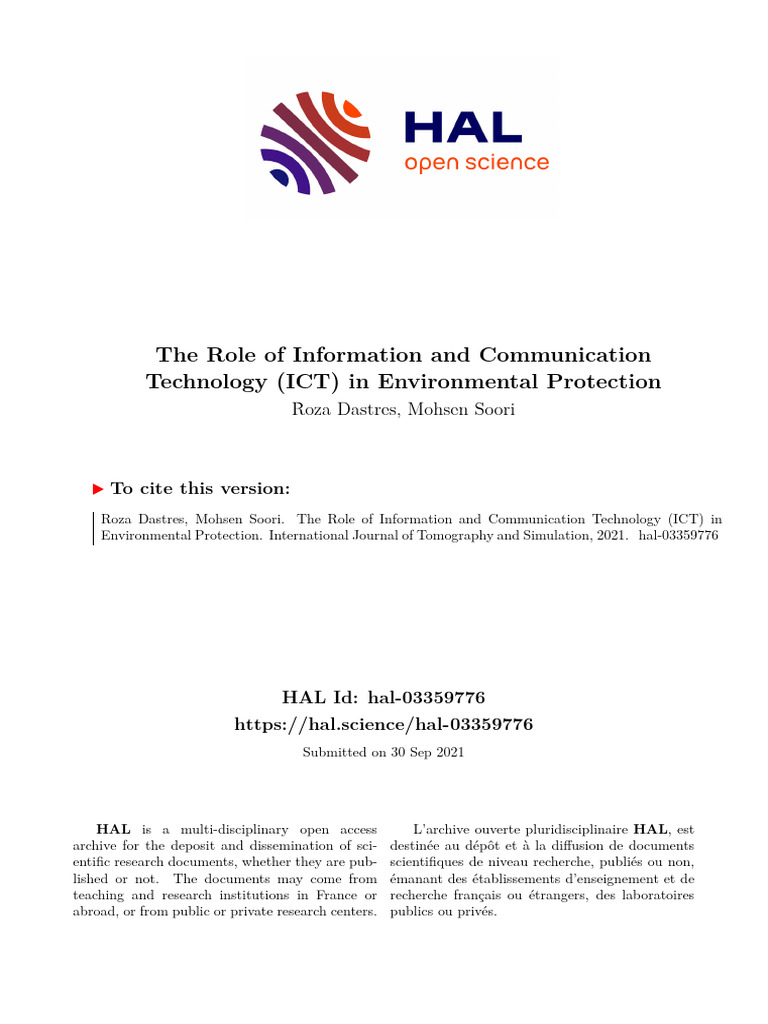 The Role of Information and Communication Technology (ICT) in ...