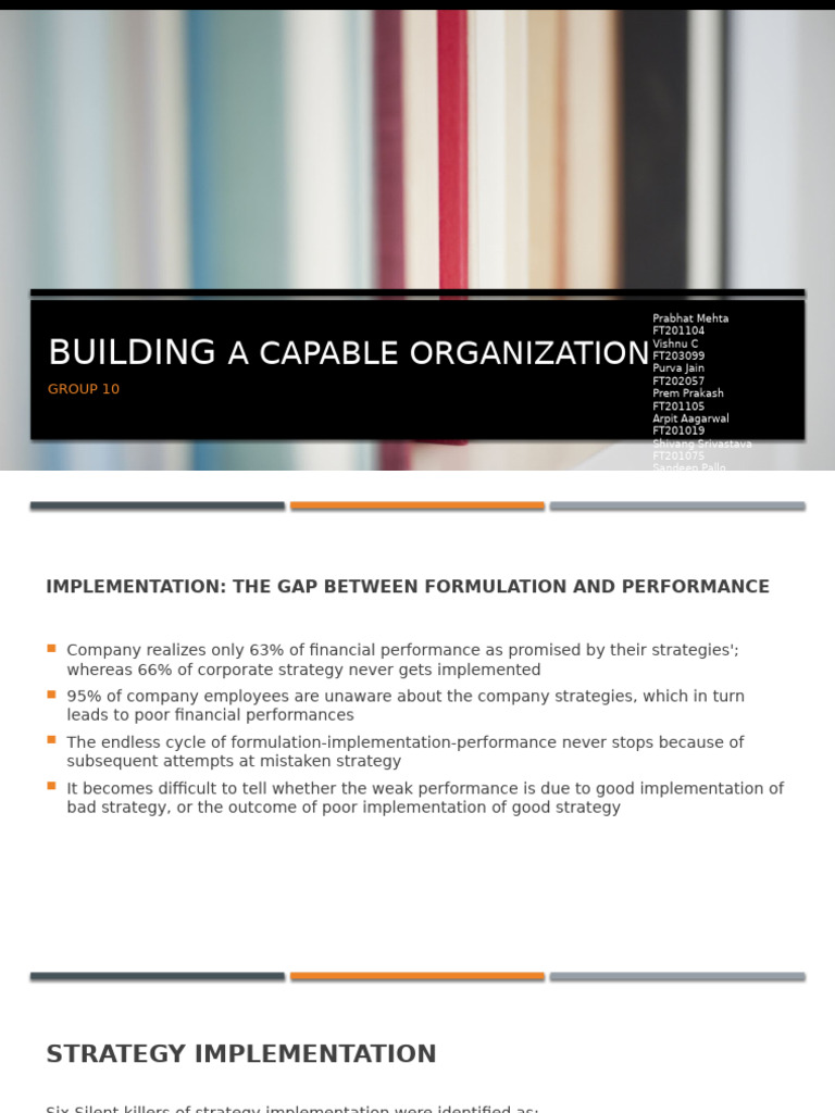 Group10 - Building A Capable Organization | PDF | Incentive | Cognition