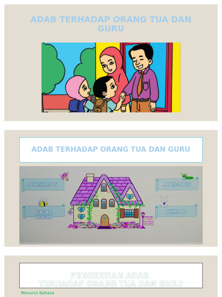 Adab Terhadap Orang Tua dan Guru | PDF