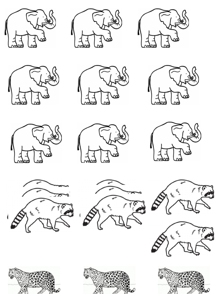 Animales Del Zoologico para Graficar | PDF