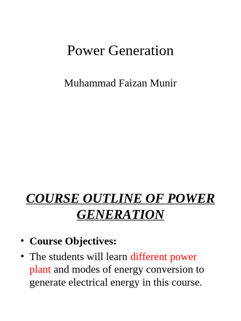 Intro to Power Gen | PDF | Electricity Generation | Nuclear Reactor
