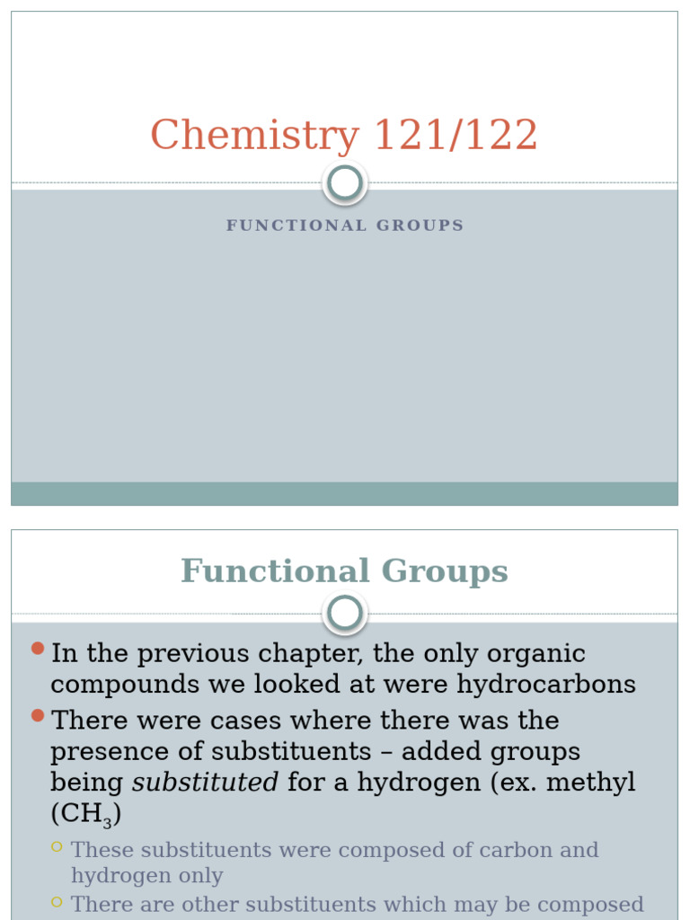 chemistry_122-_23.1 | PDF | Functional Group | Methyl Group