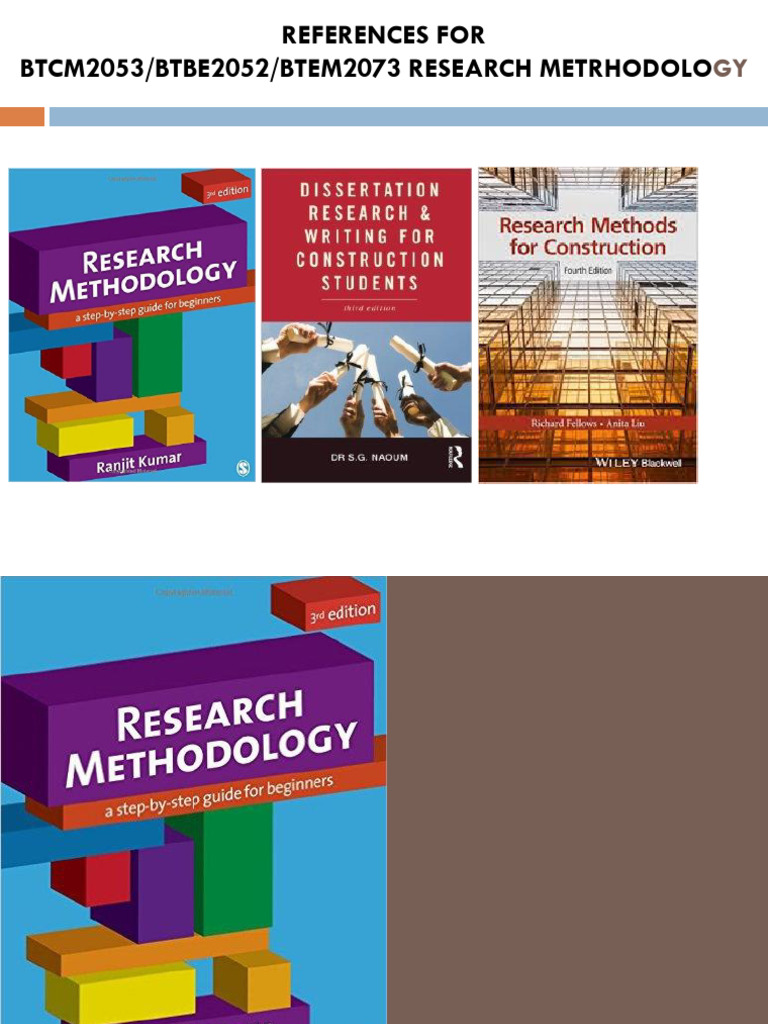 Research Methodology For Construction Note 3 | PDF | Methodology ...