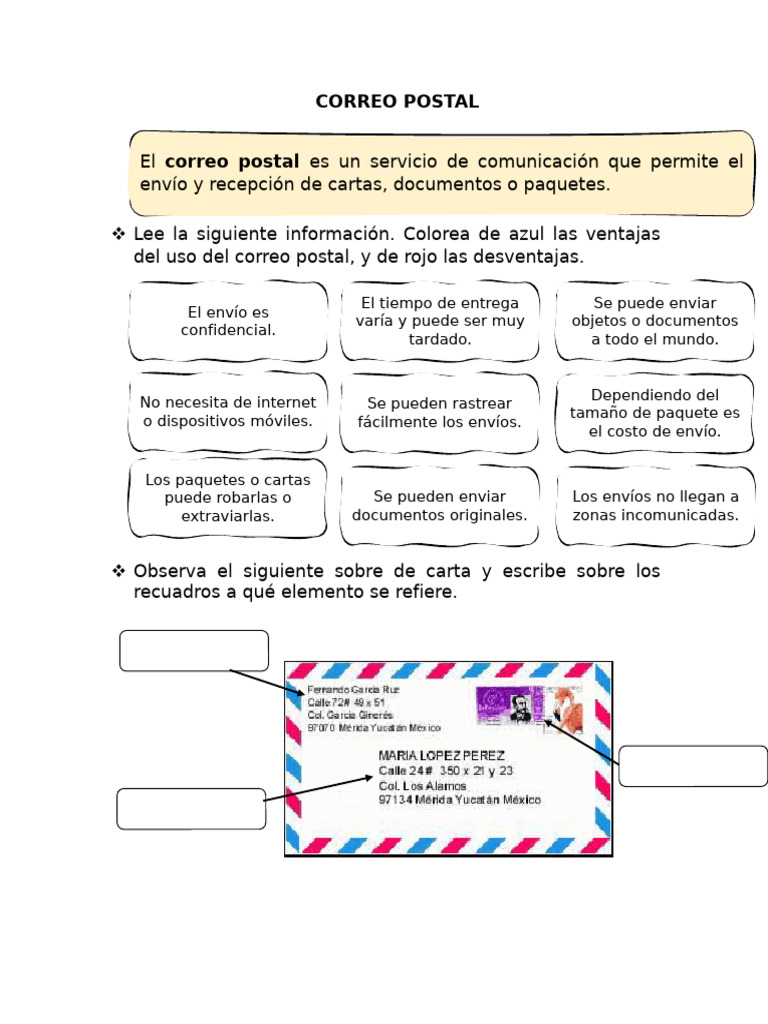 CORREO POSTAL | PDF