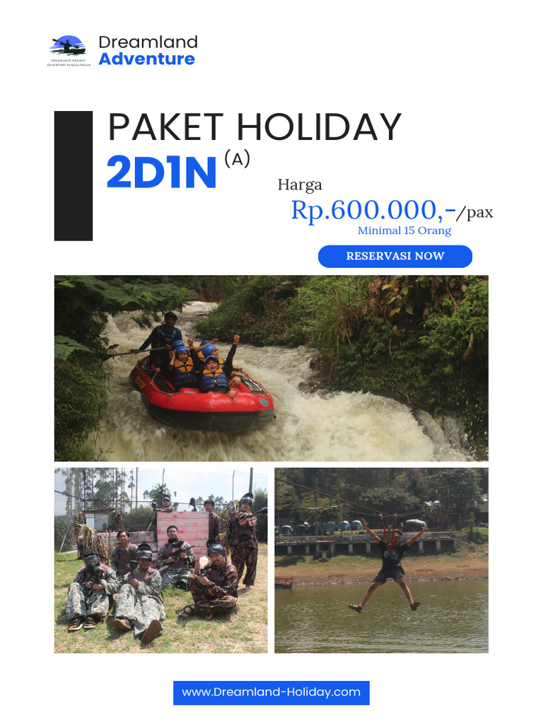 Package 2D1N (A) - Dreamland Adventure Update. - 20241018 - 101036 - 0000 | PDF