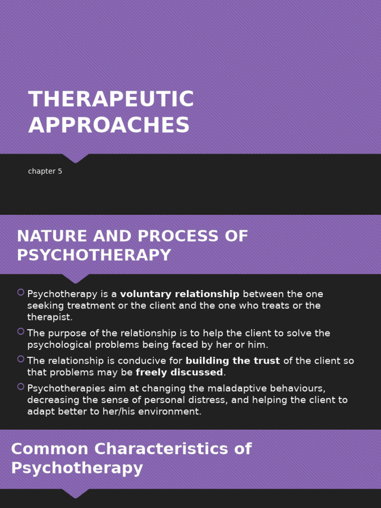 Understanding Psychotherapy Approaches | PDF | Psychotherapy ...