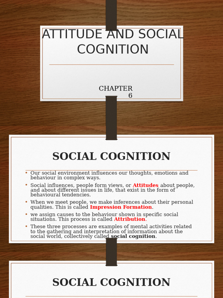 Attitudes and Social Cognition Overview | PDF | Attitude (Psychology ...