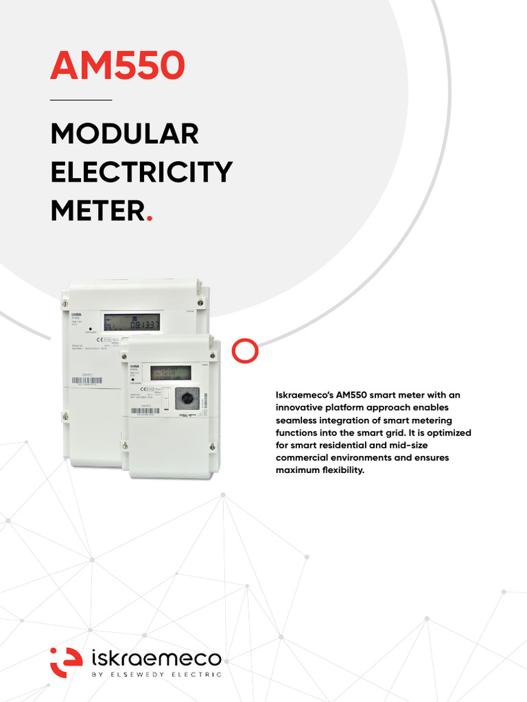AM550 Modular Electricity Meter 1 | PDF | Smart Grid | Programmable ...