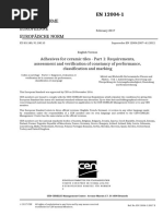 BS en 12004-1 2017 | PDF | Strength Of Materials | Adhesive