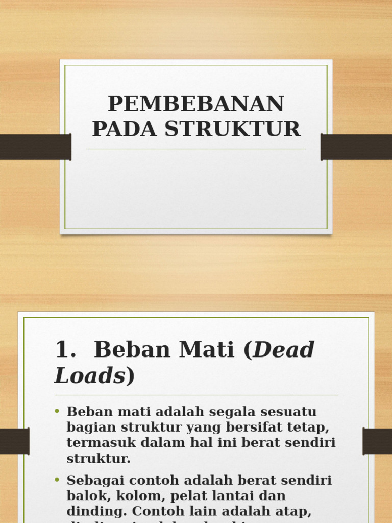 Pembebanan Pada Struktur | PDF