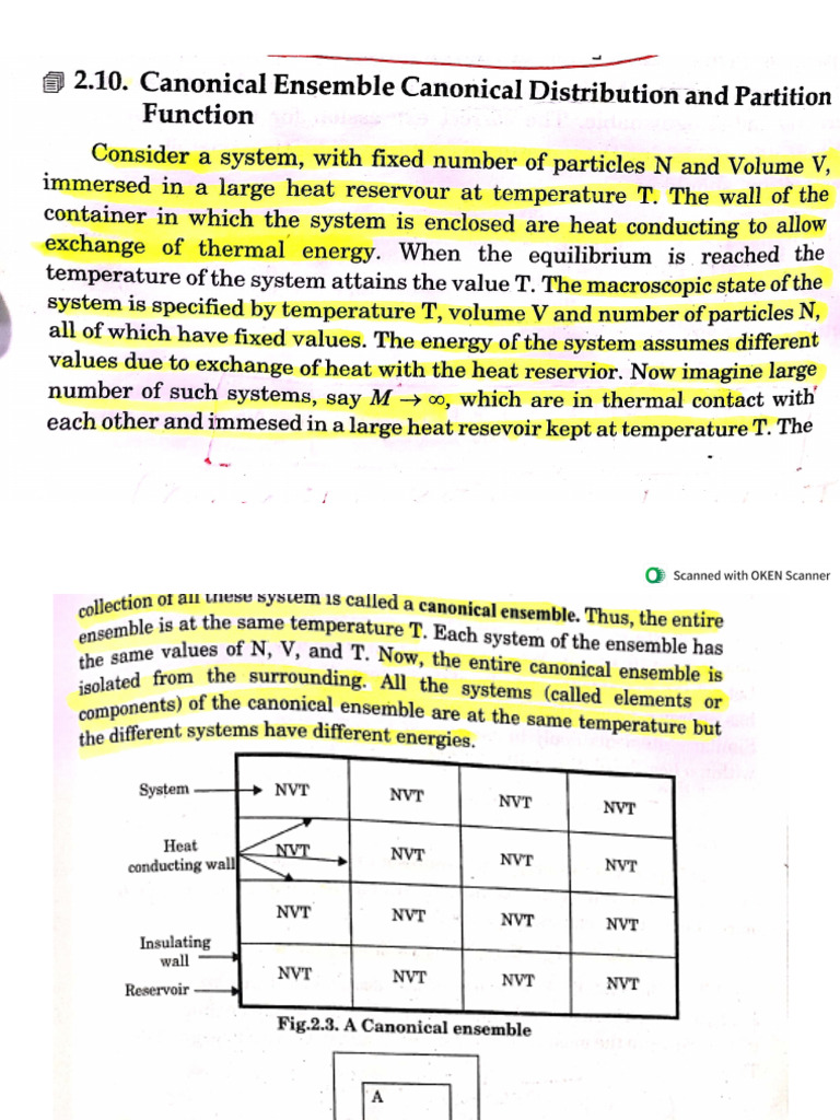 Mean energy_canonical_ensemble | PDF