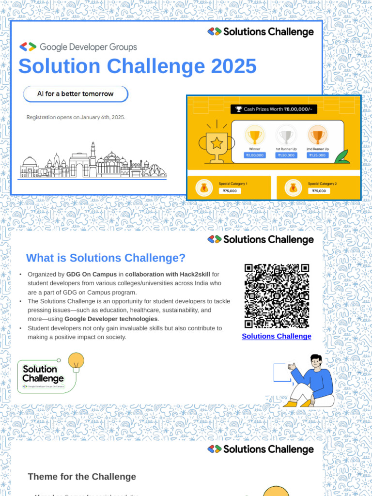 GDG Solution Challenge 2025 | PDF | Artificial Intelligence | Intelligence (AI) & Semantics