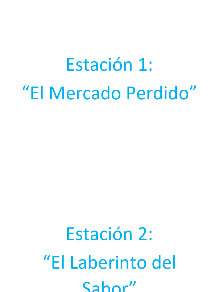 Estación 1 | PDF