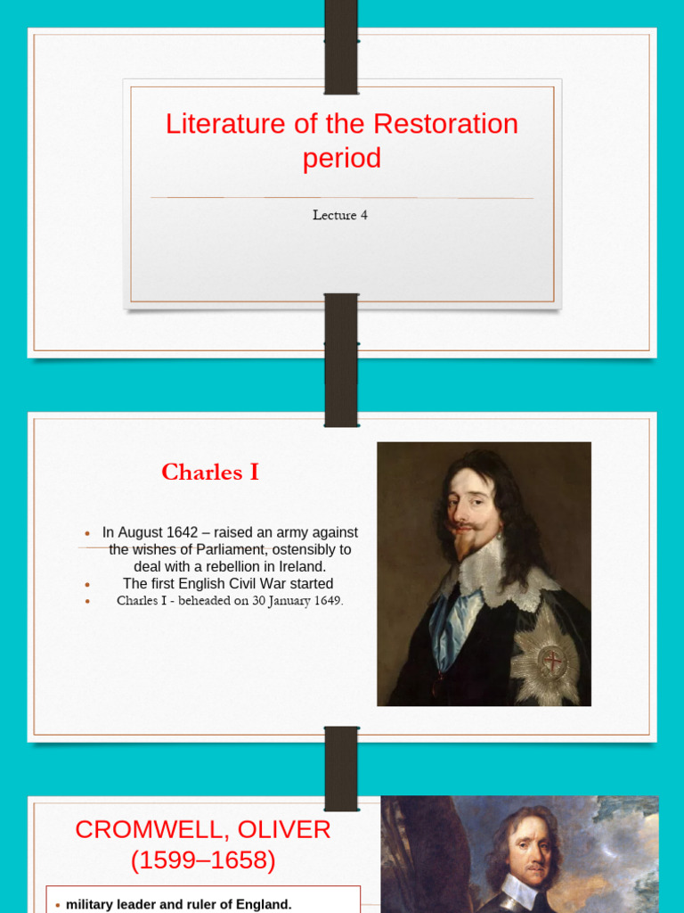 Lecture 4. Puritan Literature | PDF | Puritans | Satan