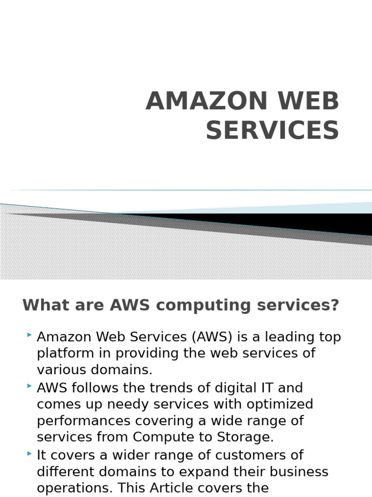 AWS Brief | PDF | Amazon Web Services | Cloud Computing