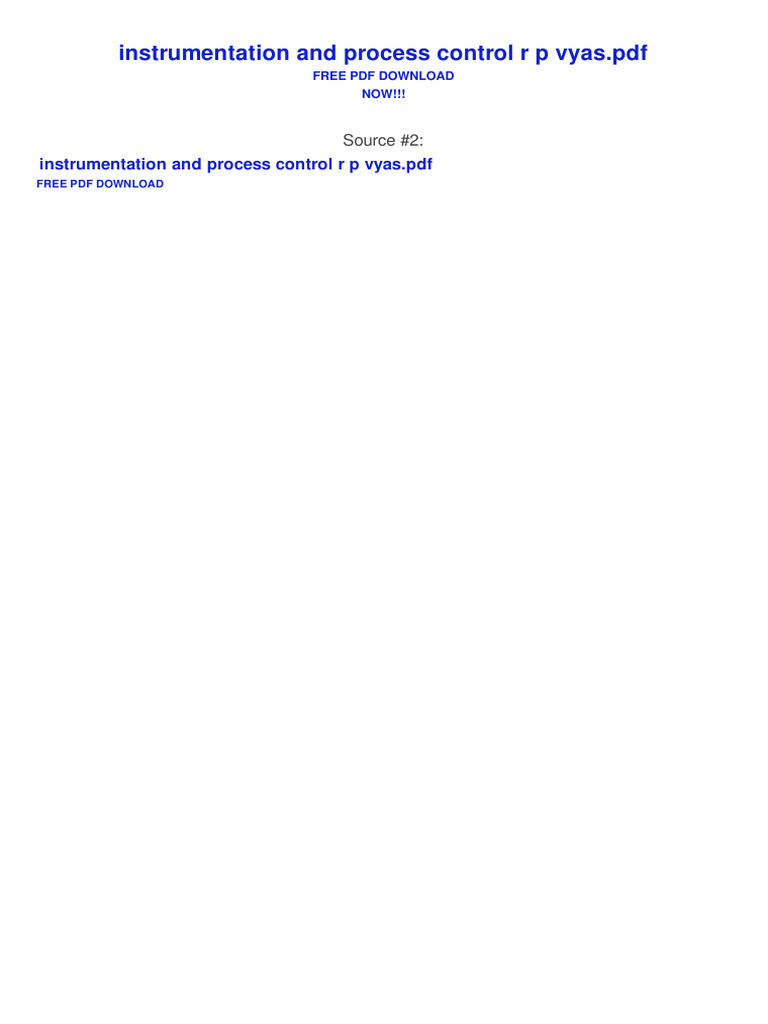 Toaz - Info Instrumentation and Process Control R P Vyas PR | PDF ...