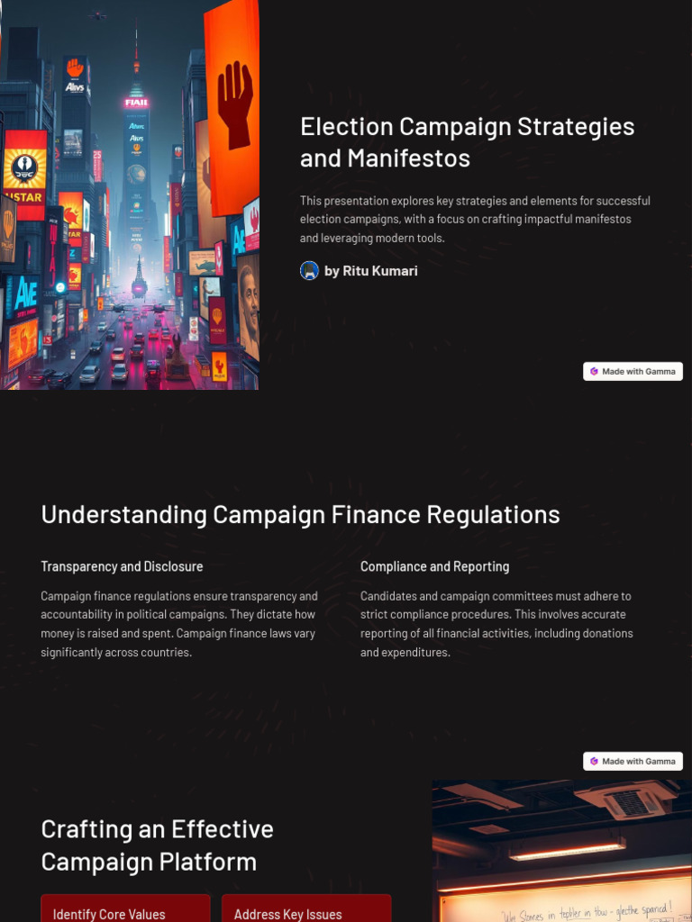 Election Campaign Strategies and Manifestos 1 | PDF | Political ...