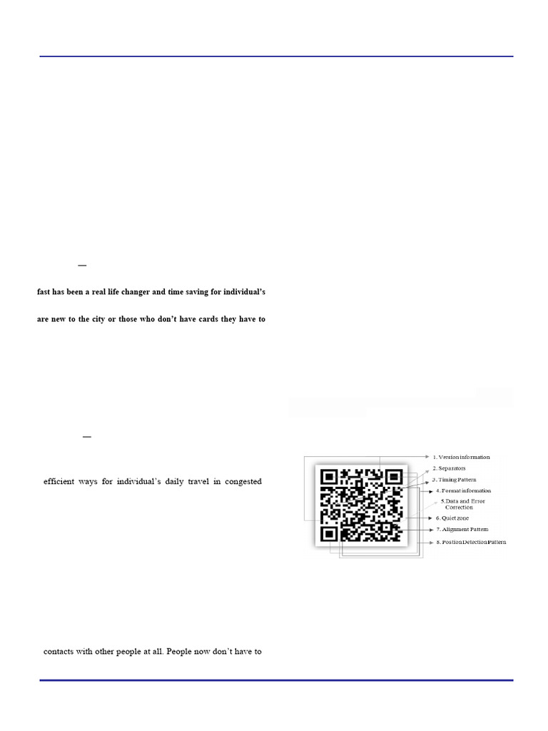 Automatic Fare Collection in Metro System Using Qr Code IJERTV10IS010201 | PDF | Qr Code | Computing